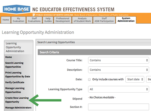 Create the Learning Opportunity